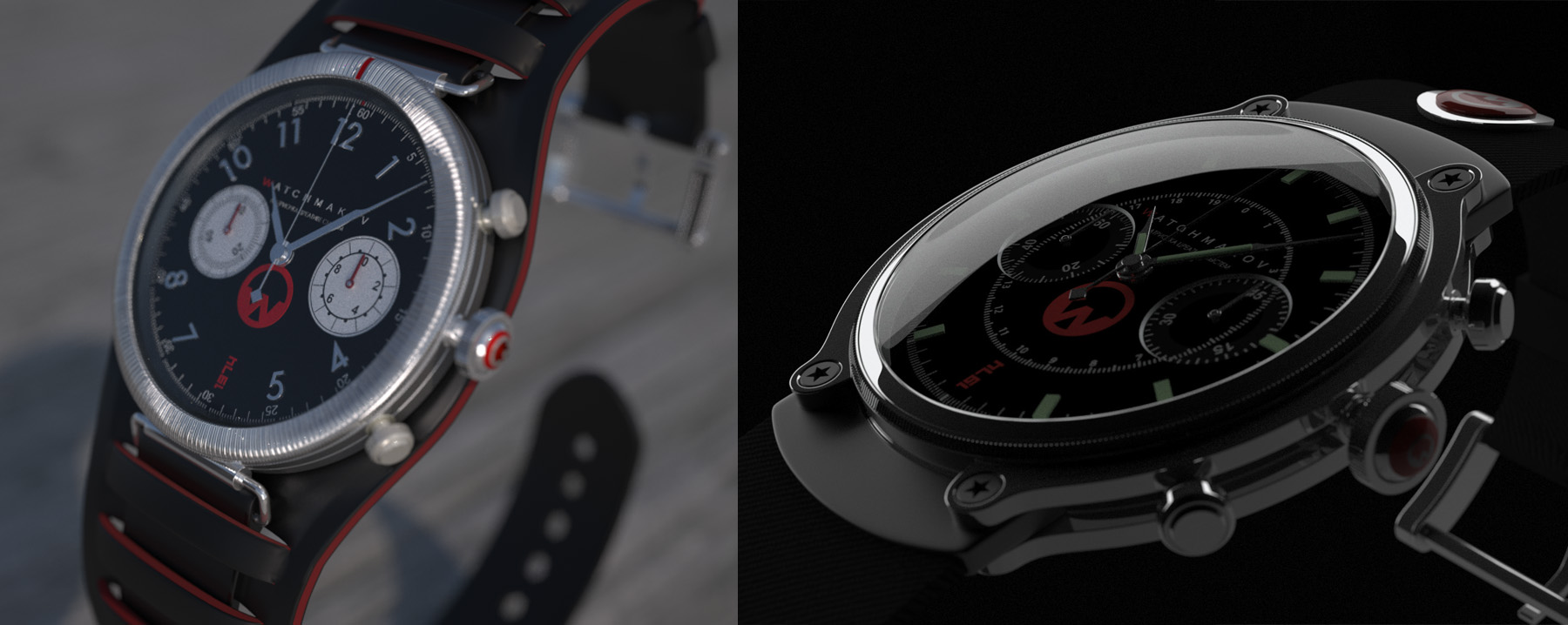 Design Russian Pilot Watch - 3D Graphic Design3D Graphic Design